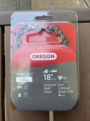 Oregon S62 AdvanceCut Chainsaw Chain for 18-Inch Bar -62 Drive Links ...