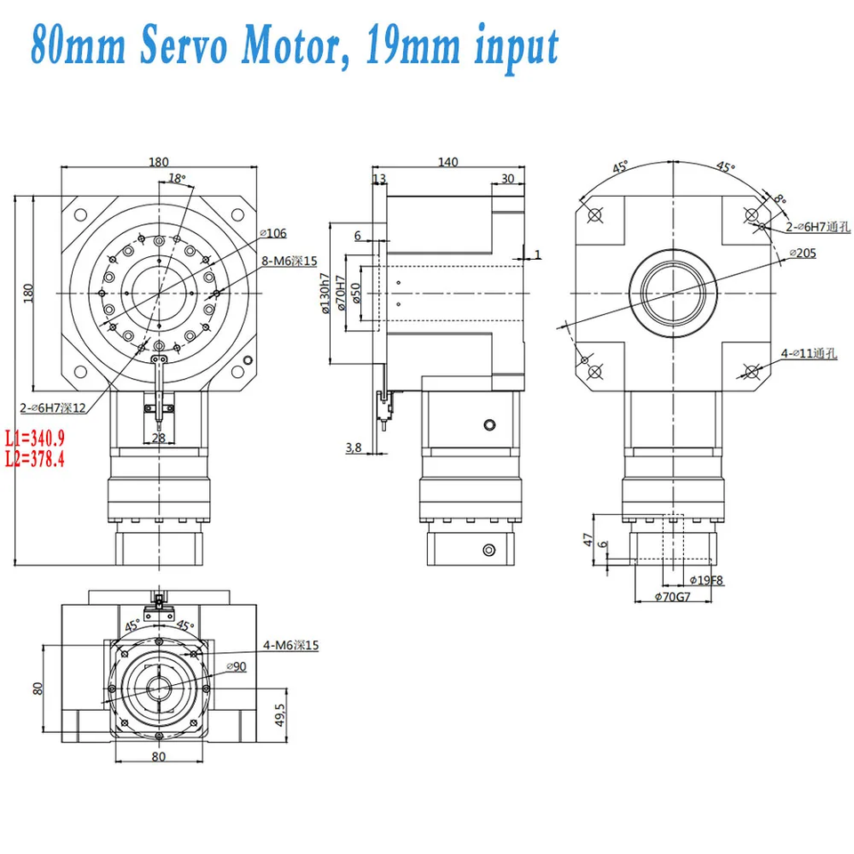 Heavy Duty Rotary Table Stepper Servo Motor Turntable circular ...