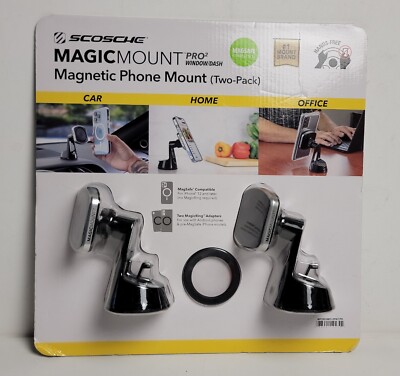 Scosche Magic Mount Pro 2 Window/Dash 2-Pack Magnetic Phone Mount ...