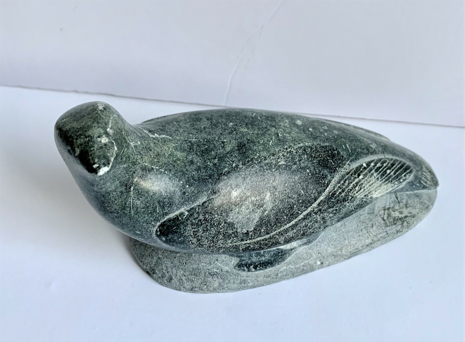 Isapik Pov (Inuit,1931-1970) Fine Canadian Inuit Art Carved Soapstone ...