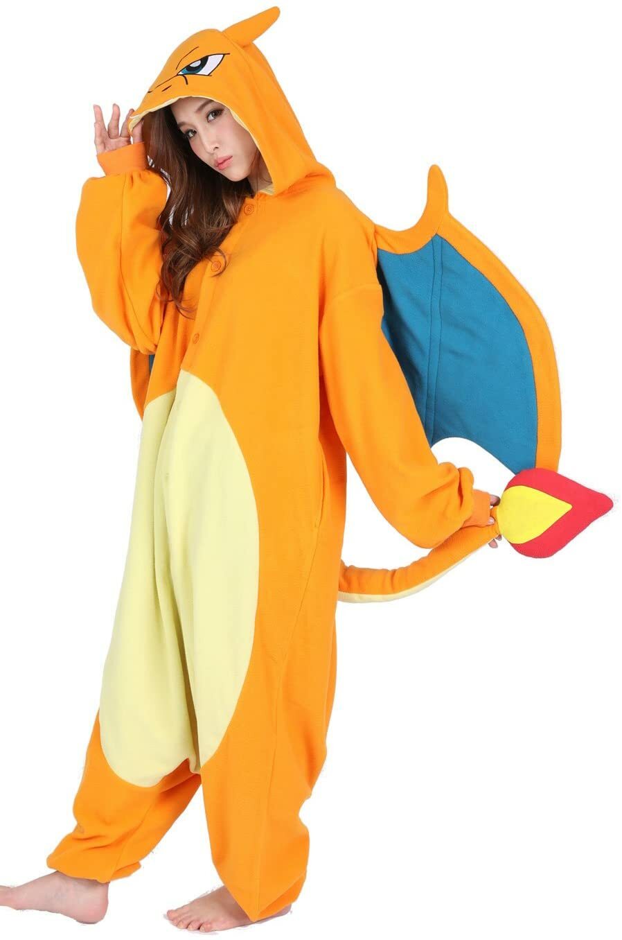 Sazac kigurumi Halloween Cosplay Pokemon charizard Lizardon unisex ...