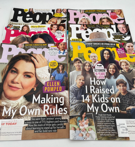 2025 People Magazines - Lot of 6 | eBay