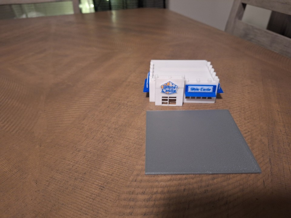 N Scale White Castle Model Building Fast Food Restaurant 3D Printed | eBay