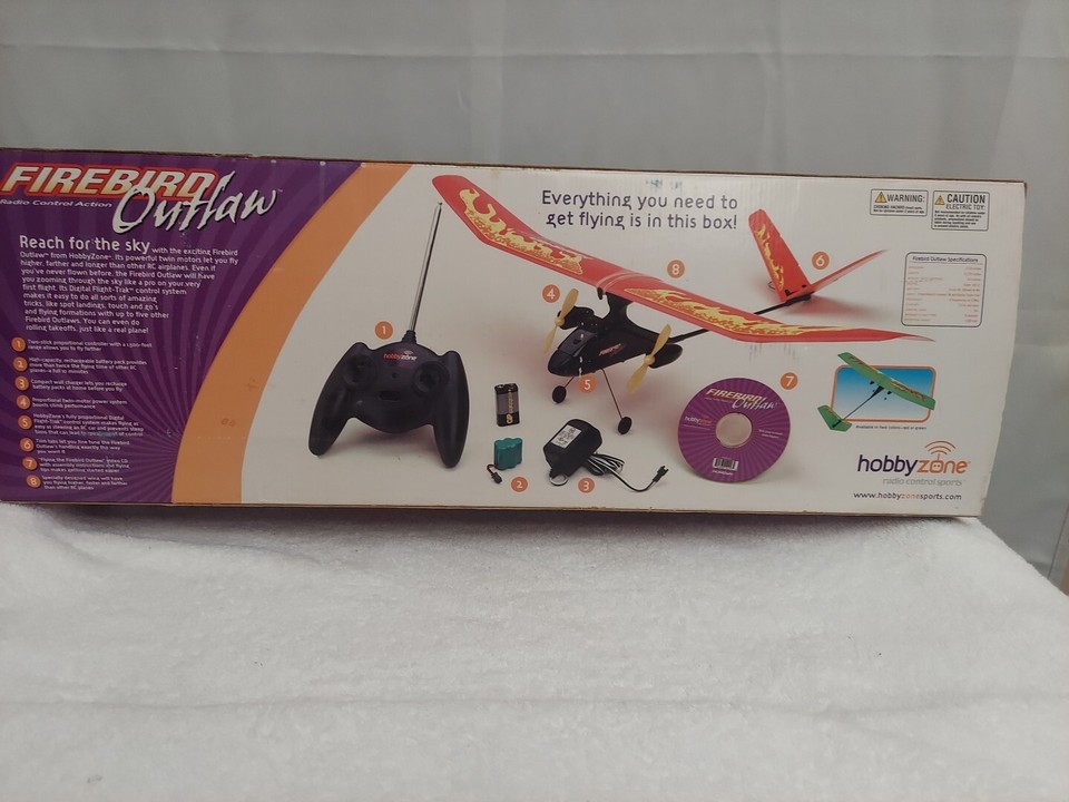 New Hobbyzone Firebird Outlaw RC Airplane RTF Version.RTF Version ...