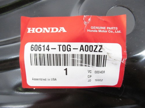 Genuine OEM Honda 60614-T0G-A00ZZ Passenger Front Upper Rail 2012-2014 ...