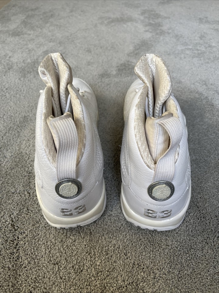 Nike Air Jordan Retro 9 IX 25th Anniversary Silver White Size 15 Sample ...
