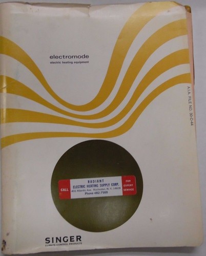 Electromode Electronic Heating Supply Singer No.20-C-44 080417nonDBE | eBay