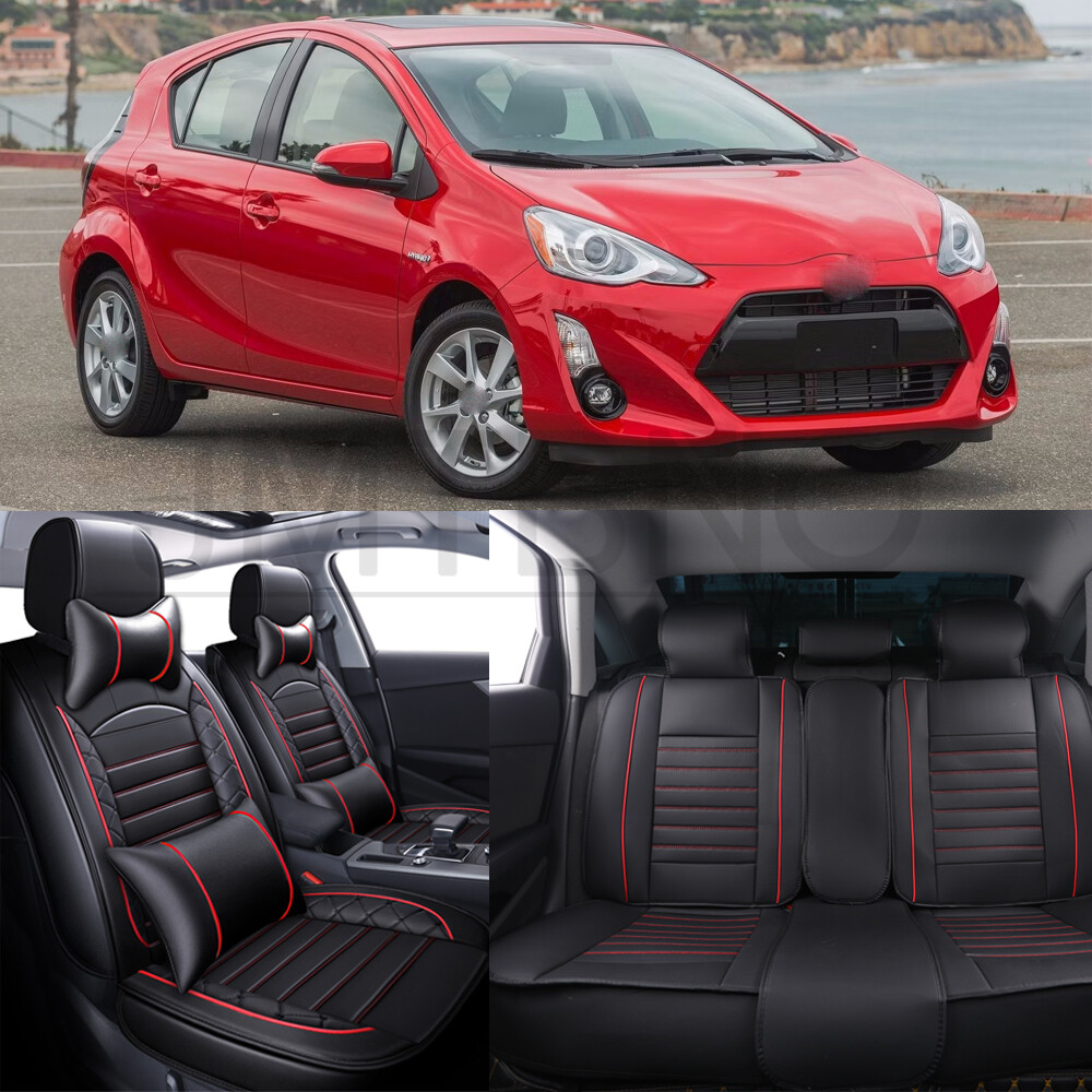 For Toyota Prius 2001-2022 Leather Car Seat Covers Front Rear Full Set ...