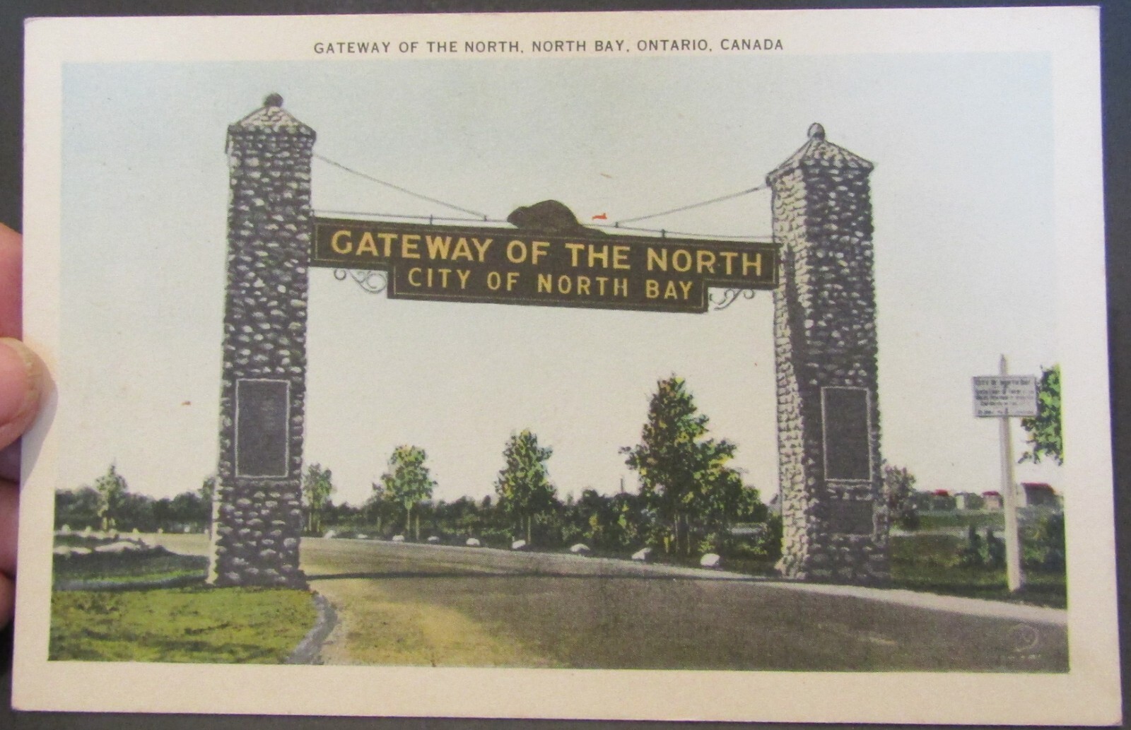 Vintage Postcard Gateway of the North, City of North Bay, Ontario ...
