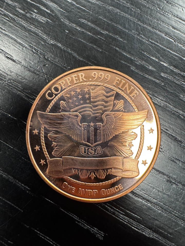1 oz COPPER Round FIGHT!! TRUMP ASSASSINATION ATTEMPT .999 FINE COPPER ...