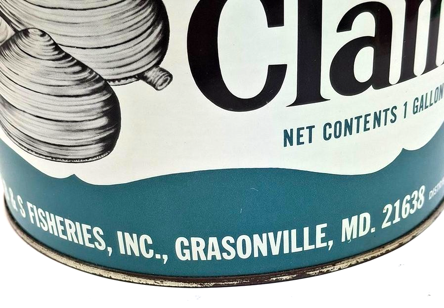 Vintage QUEEN'S CHOICE FRESH FRYING CLAMS Advertising Oyster Tin ...