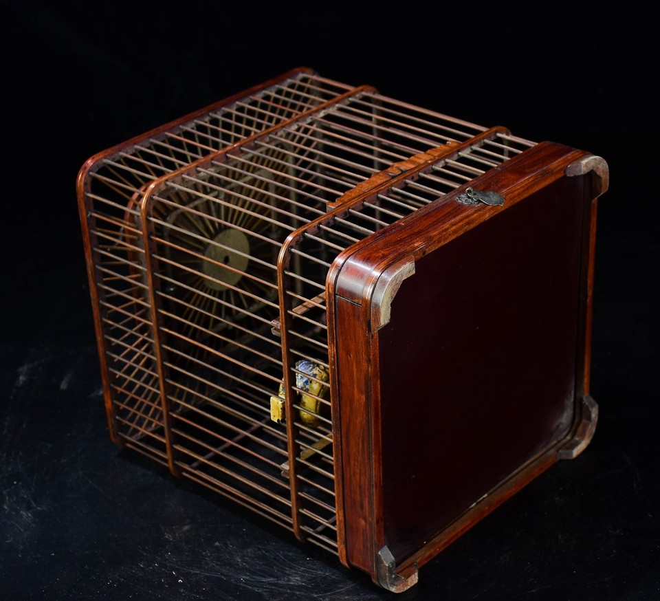 Pear wood copper hook birdcage | eBay