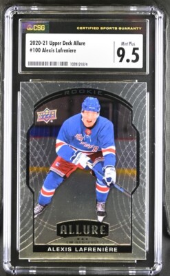 2020-21 Upper Deck Allure Alexis Lafreniere #100 CSG 9.5 Mint Plus ...