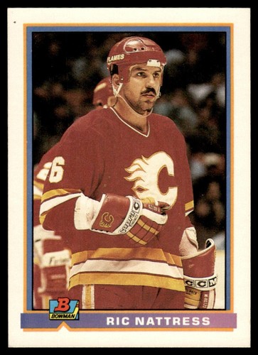 1991-92 Bowman #266 Ric Nattress Calgary Flames | eBay