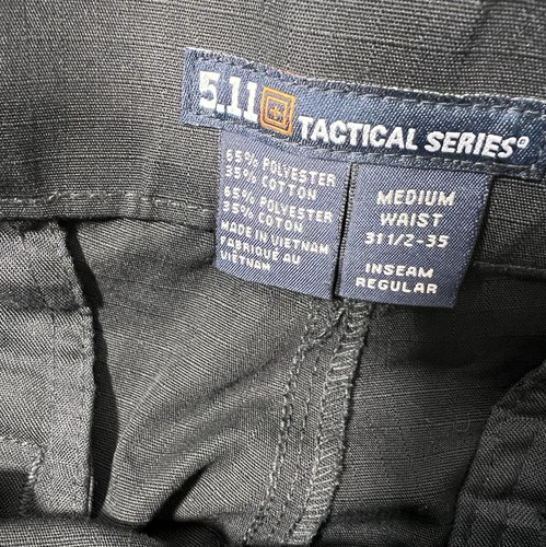511 Tactical Pants Mens 31.5x35Black TDU Ripstop Adjustable Canvas ...
