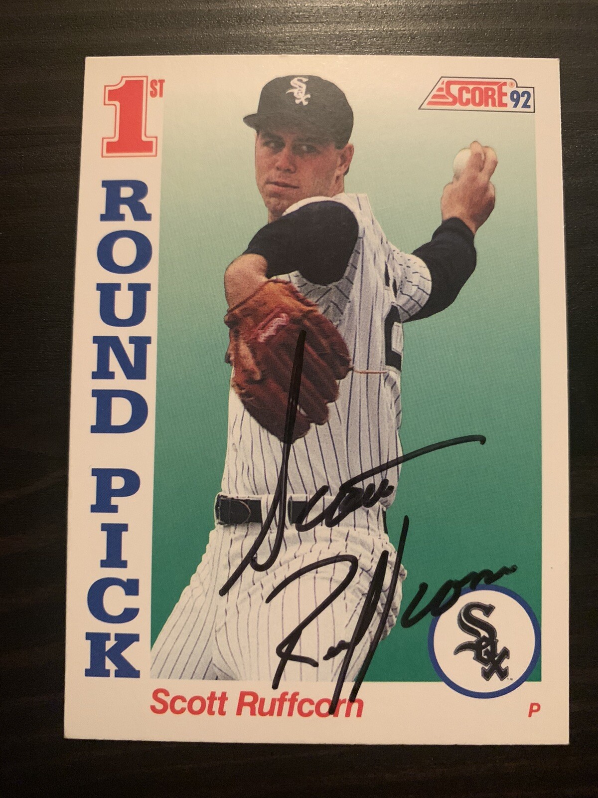 1992 Score #806 Scott Ruffcorn Chicago White Sox Signed Card ...