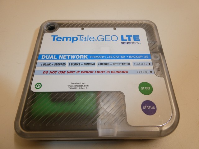 Sensitech TempTale GEO LTE Dual Network Temperature Monitor Real Time ...