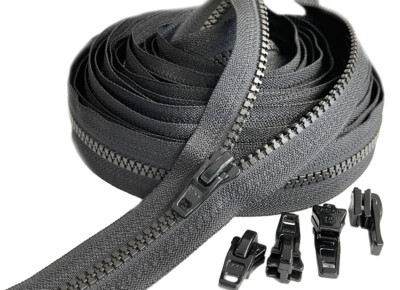 YKK Continuous Zipper Chain -Vislon Molded #5 or #10 with Plastic ...