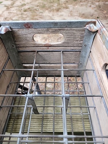 Dellwood Milk Box Wooden Crate Steel Banded Edge Vintage | eBay