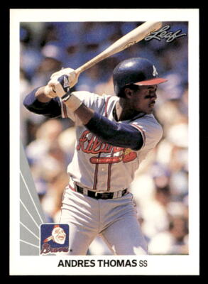 Andres Thomas 1990 Leaf Card #33 Atlanta | eBay