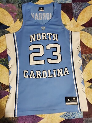 JORDAN MENS COLLEGE UNC NORTH CAROLINA #23 DRI-FIT JERSEY | eBay