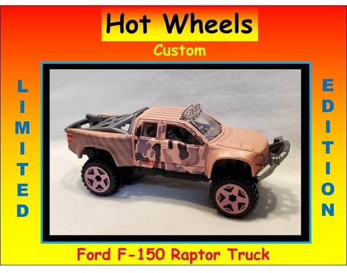 Hot Wheels Ford F-150 Raptor 4x4 Off Road Sand Sandblaster Truck Custom ...