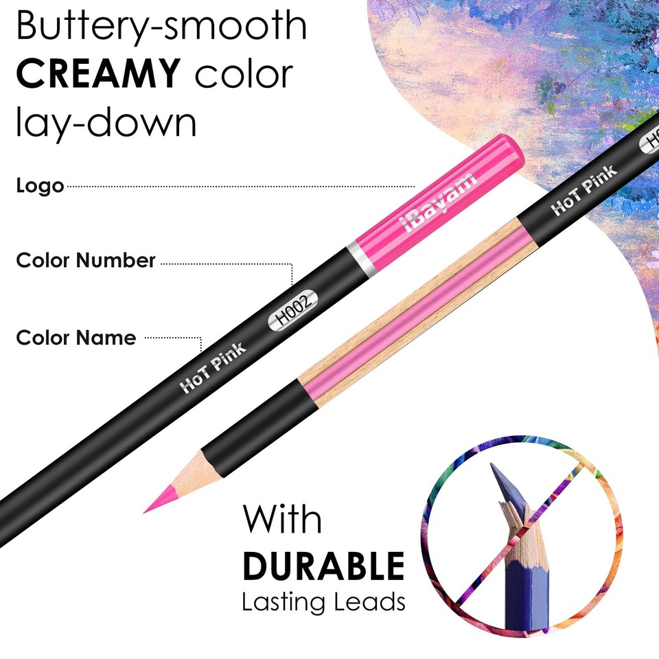 123-Pack Colored Pencils Set with 3-Color Sketch Book, Coloring Pencils ...