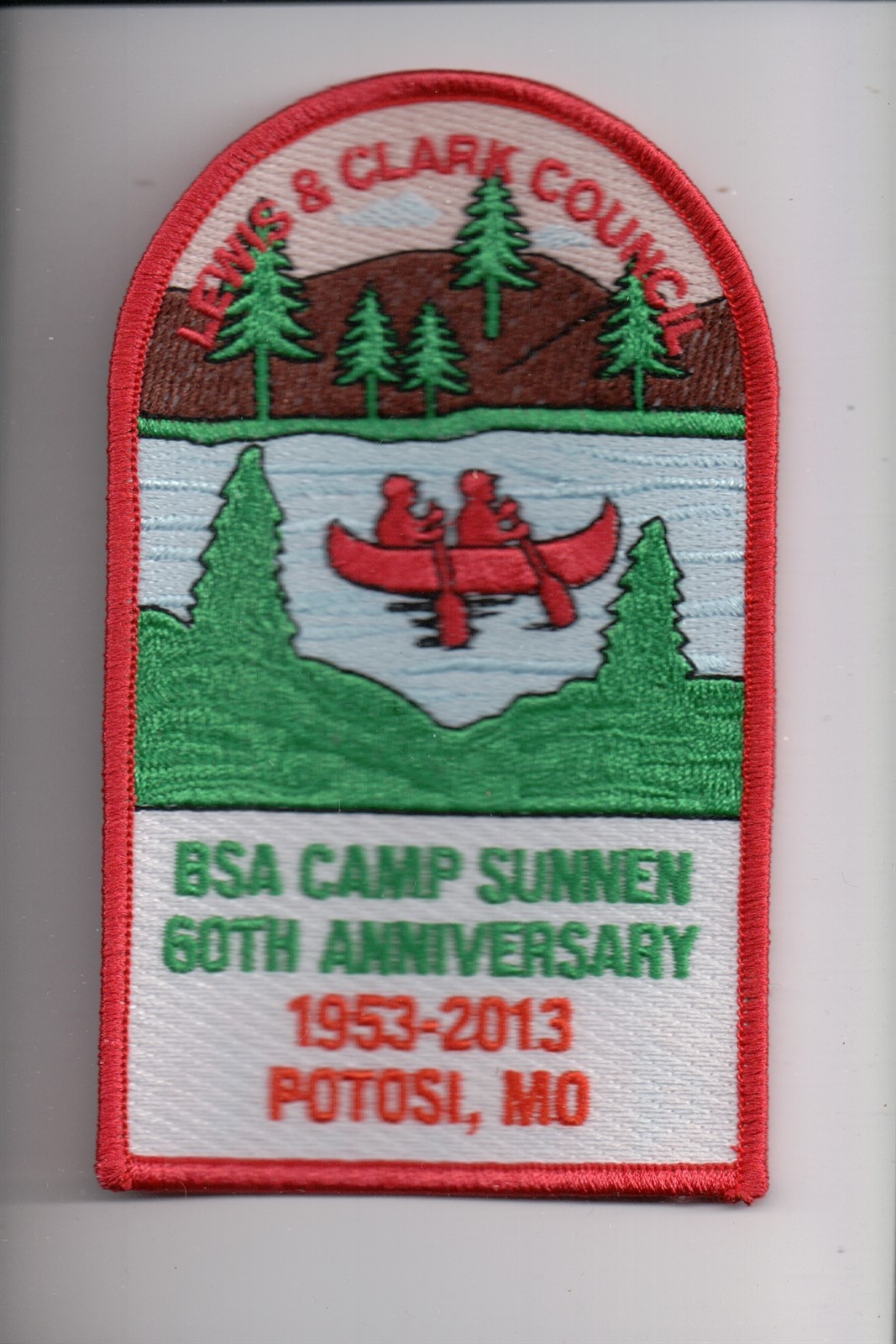 1953-2013 Lewis & Clark Council Camp Sunnen 60th Anniversary patch | eBay