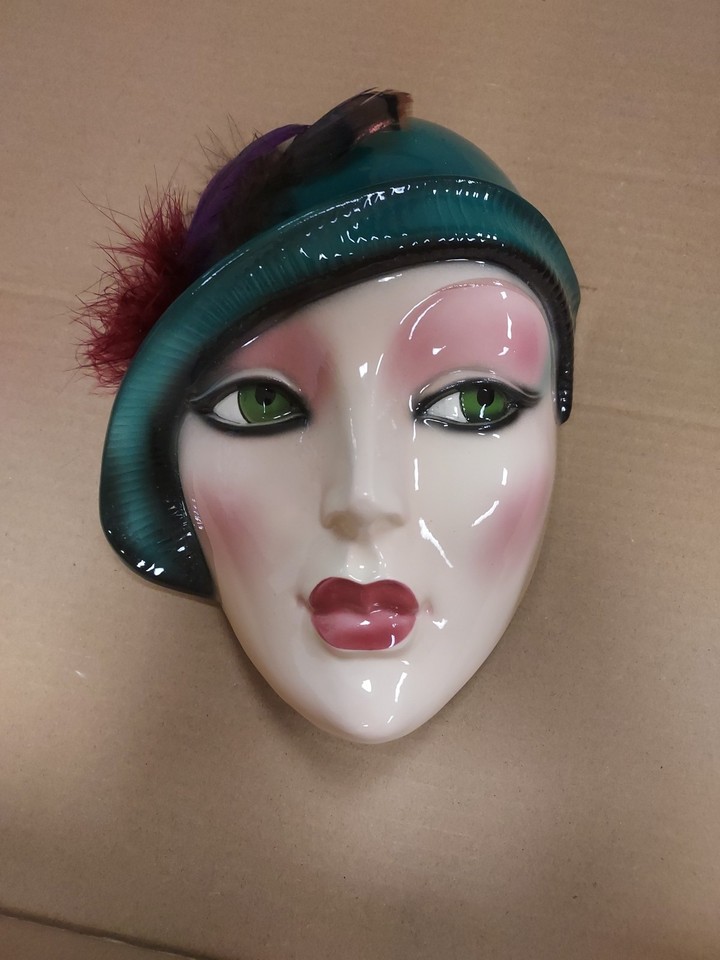 Vintage Flapper Girl Style Mask Clay-art SF-USA G139B MASK MINT | eBay