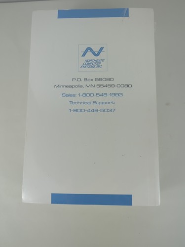 Northgate Computer Systems GW-BASIC & MS DOS 4.01 User's Guide ...