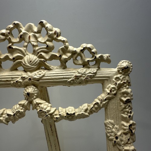Vintage Cast Iron Framed Mirror Or Picture Frame on Stand IRON ART 13.5 ...