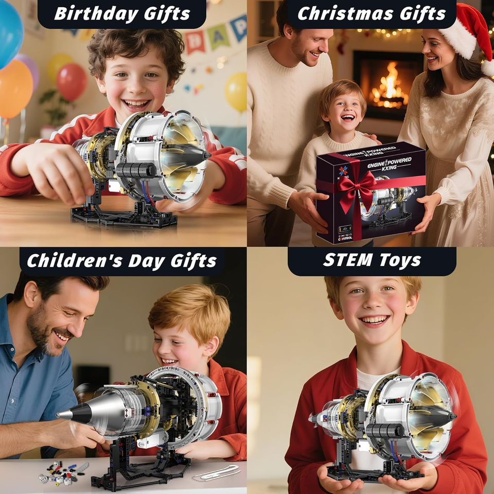 Jet Engine Model Kit That Runs, App Controlled Building Blocks Sets ...