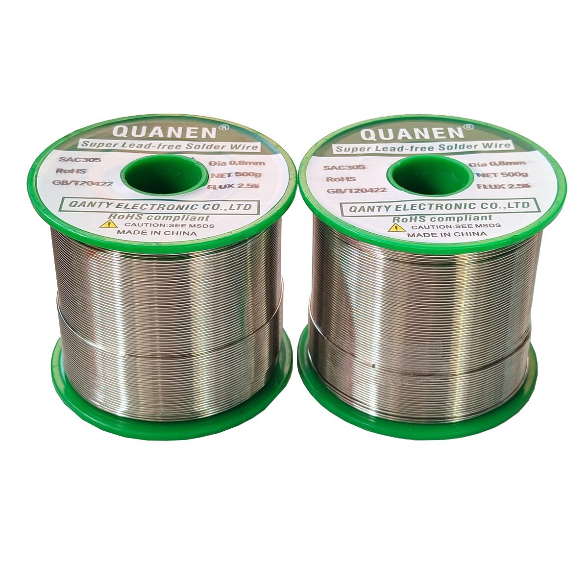 SAC305 Lead Free Silver Rosin Solder Wire Sn96.5%Ag3%Cu0.5% Dia0.8mm ...