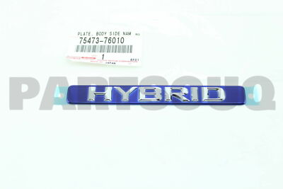 7547376010 Genuine Toyota PLATE, BODY SIDE NAME 75473-76010 | eBay UK
