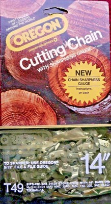 OREGON T49 (91PS-49C) 14" Chainsaw Chain for McCulloch, Electromac 14 ...