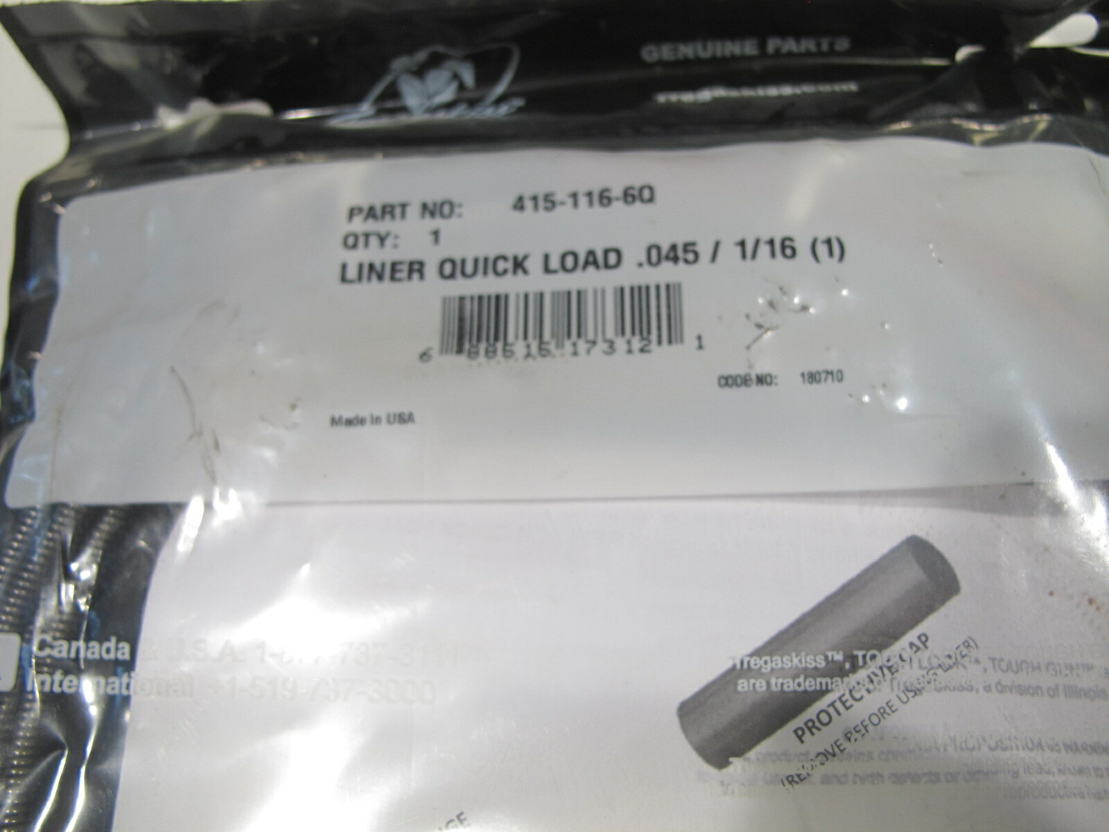 Tregaskiss Quick Load Liner 415-116-60 .045/ 1/16 for sale online | eBay
