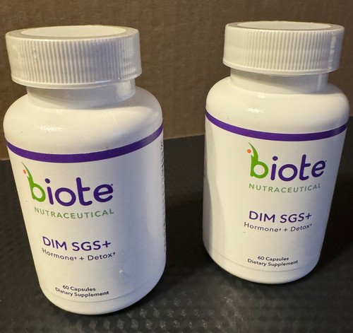 2 Pack Biote Nutraceuticals - DIM SGS + - Hormone + Detox (60 Capsules ...