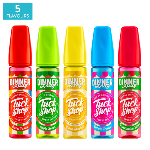 Dinner Lady E Liquid Vape Juice E cig 50ml 0mg Flavour 70/30 TPD ADD 4 ...