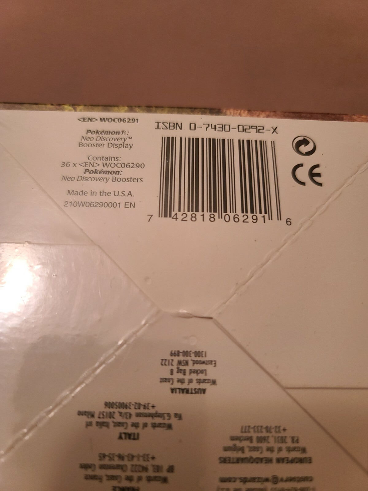 Pokemon first 1st edition booster box neo discovery first 1st *DM ...