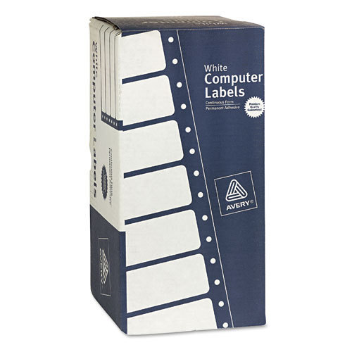 Avery Dennison Ave-4076 White Pin Fed Mailing Label - 5" Width X 2.93 ...