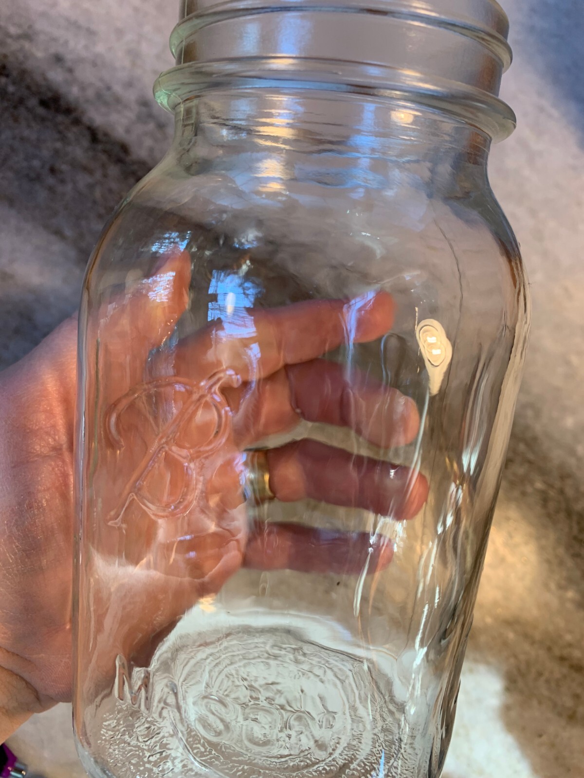 RARE BALL Mason Jar MISPRINT / MISPRINTED / ERROR "B" Letter only, Holy ...