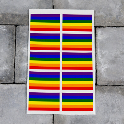 Gay pride stickers for a car window - clankera