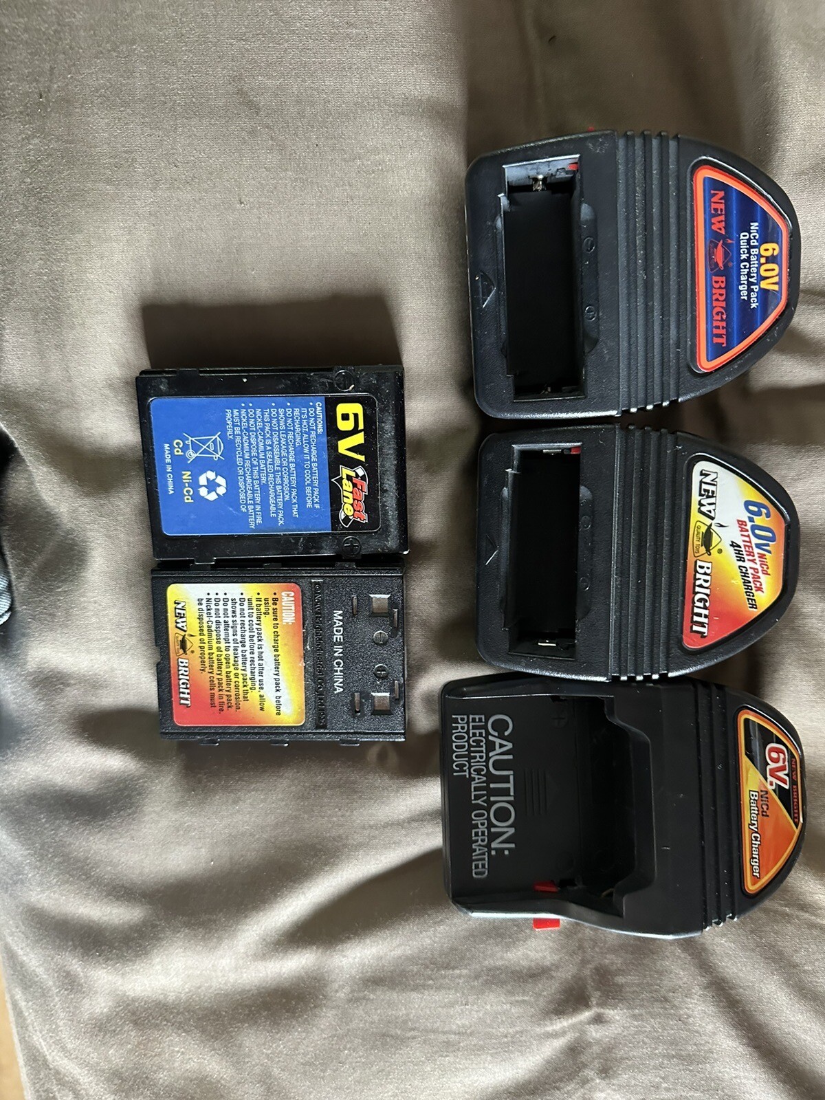 Fast Lane 6.0V Rechargeable NiCd Battery Pack Charger RC Radio Control ...