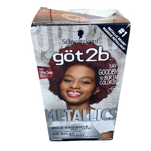 Schwarzkopf Got 2B Metallics Permanent Hair Color M65 Ultra Deep Red | eBay