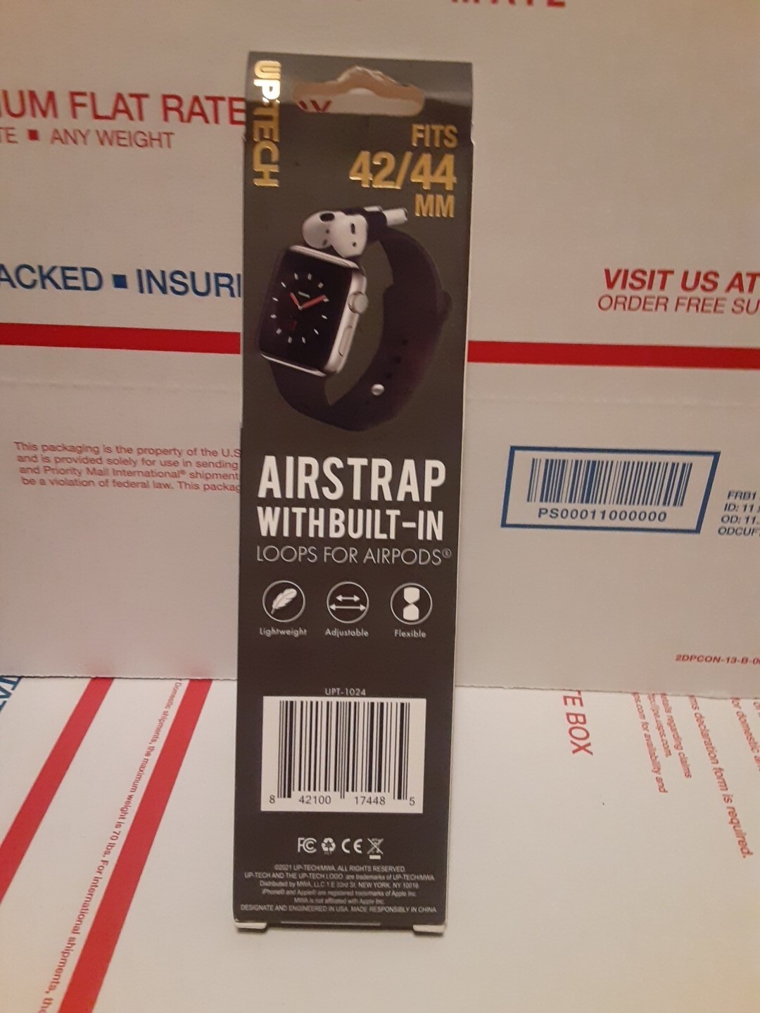 Uptech Airstrap Watch Bands w Airpod Loops For Apple Watch 42mm / 44MM ...