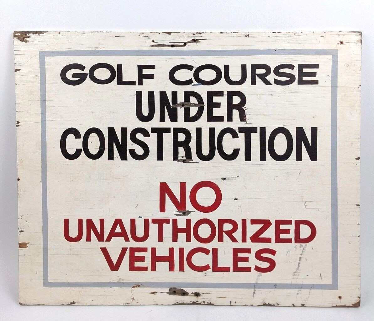 Golf Course Wood Signs
