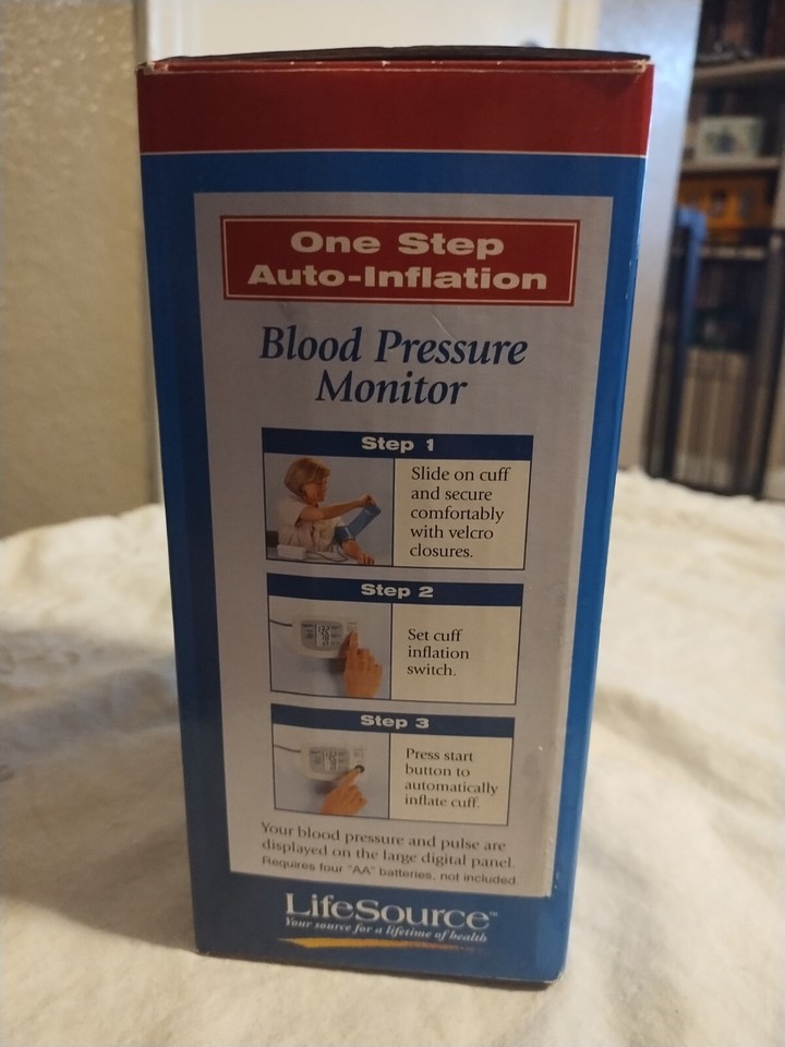 LifeSource One Step Blood Pressure Monitor Digital Model UA-767VL Large ...