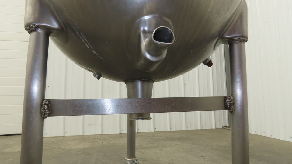 Legion LT-40 Stationary Direct Steam Kettle 40 Gallon Food Grade Mixing ...