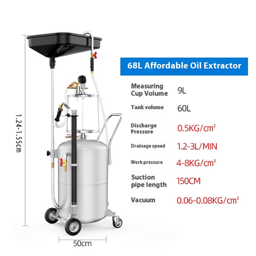 Pneumatic Auto Mechanic Oil Vacuum Extractor Recycling Drum Oil ...