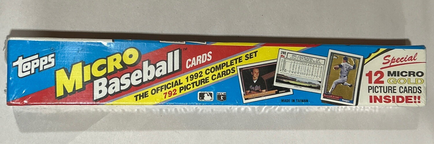 1992 Topps Micro Baseball Complete 792 Card Factory Sealed Set w/12 ...